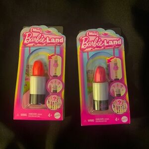 Mattel | Toys | Mini Barbie Land Lipstick Reveal Set Of 2 | Poshmark